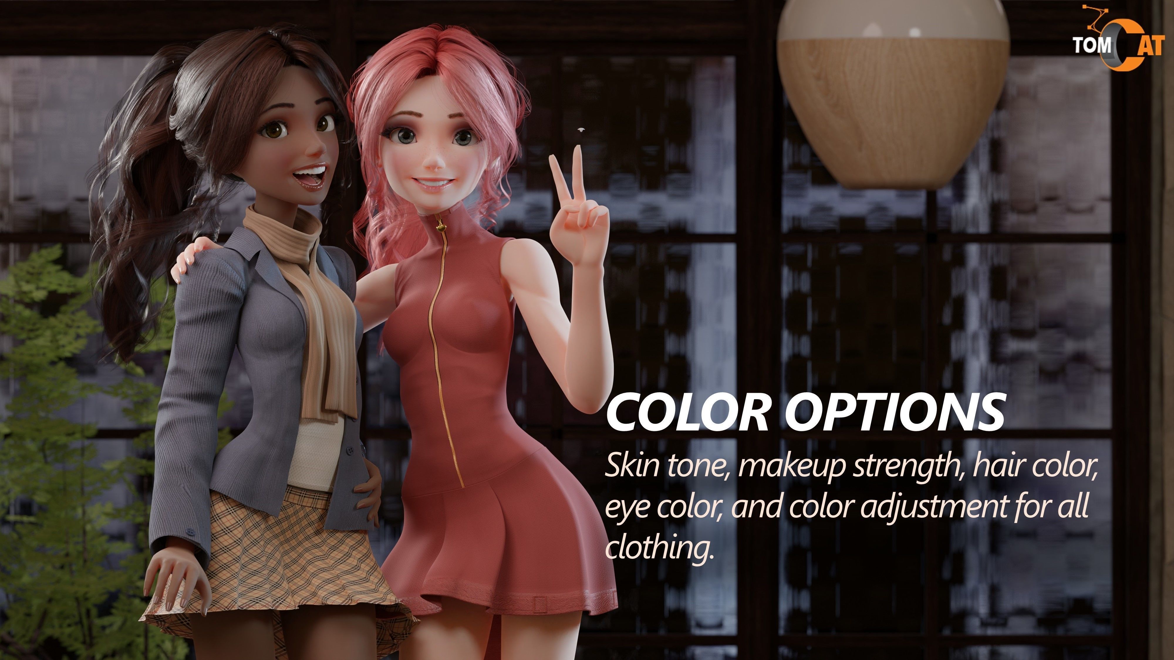 3D model Tia Rigged Woman for Blender VR / AR / low-poly | CGTrader