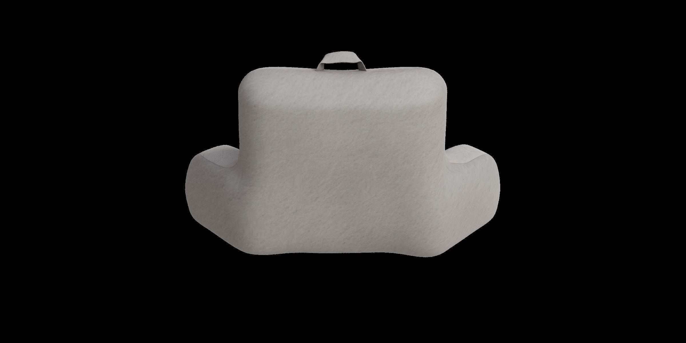 3D model Gray Backrest Pillow VR / AR / low-poly | CGTrader