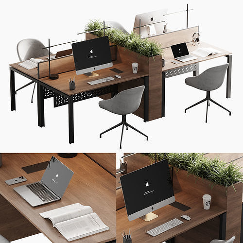 Workplace 15 3D model | CGTrader