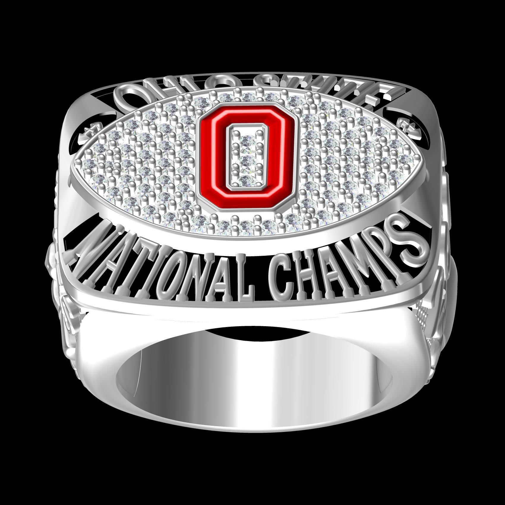Ohio State Championship Ring 3D model 3D printable | CGTrader
