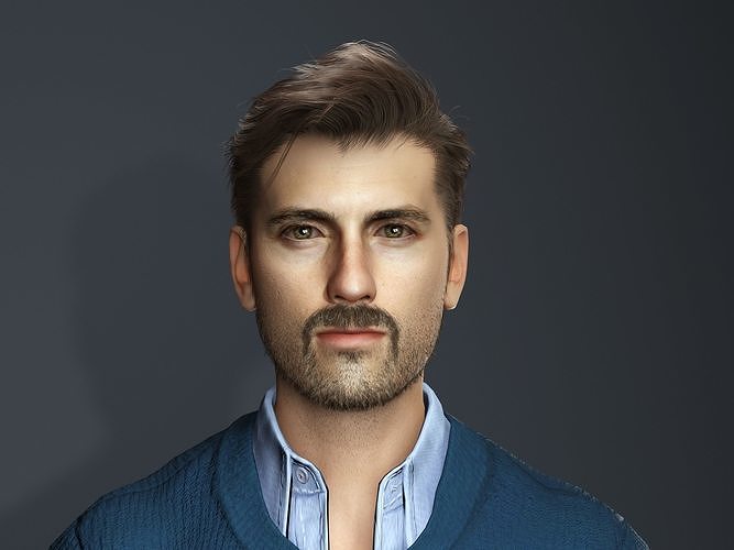 Russ-Male Character 3D model rigged | CGTrader