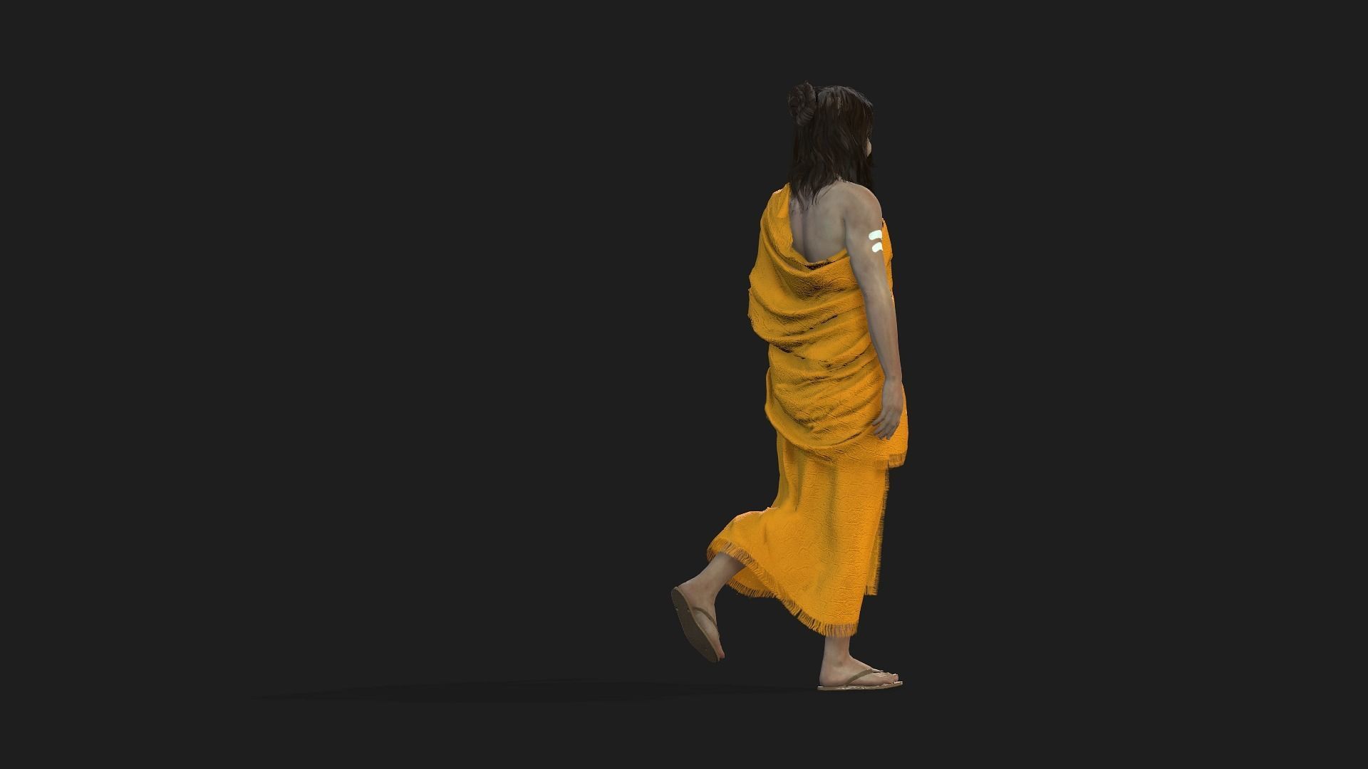 Sadhu Indian charachter 3D model animated | CGTrader