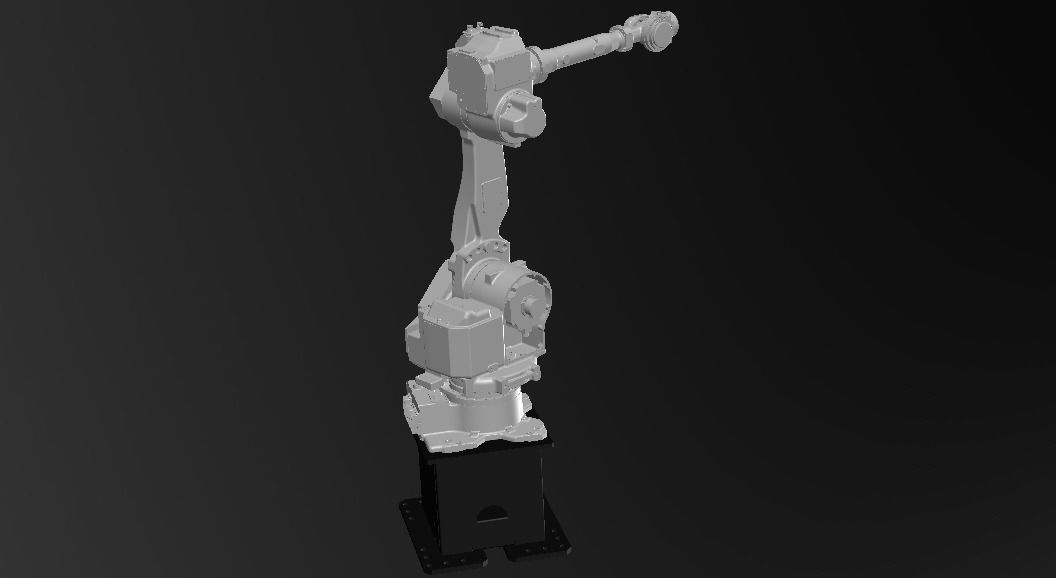 Nachi MC50 Robot W Stand free 3D model rigged | CGTrader