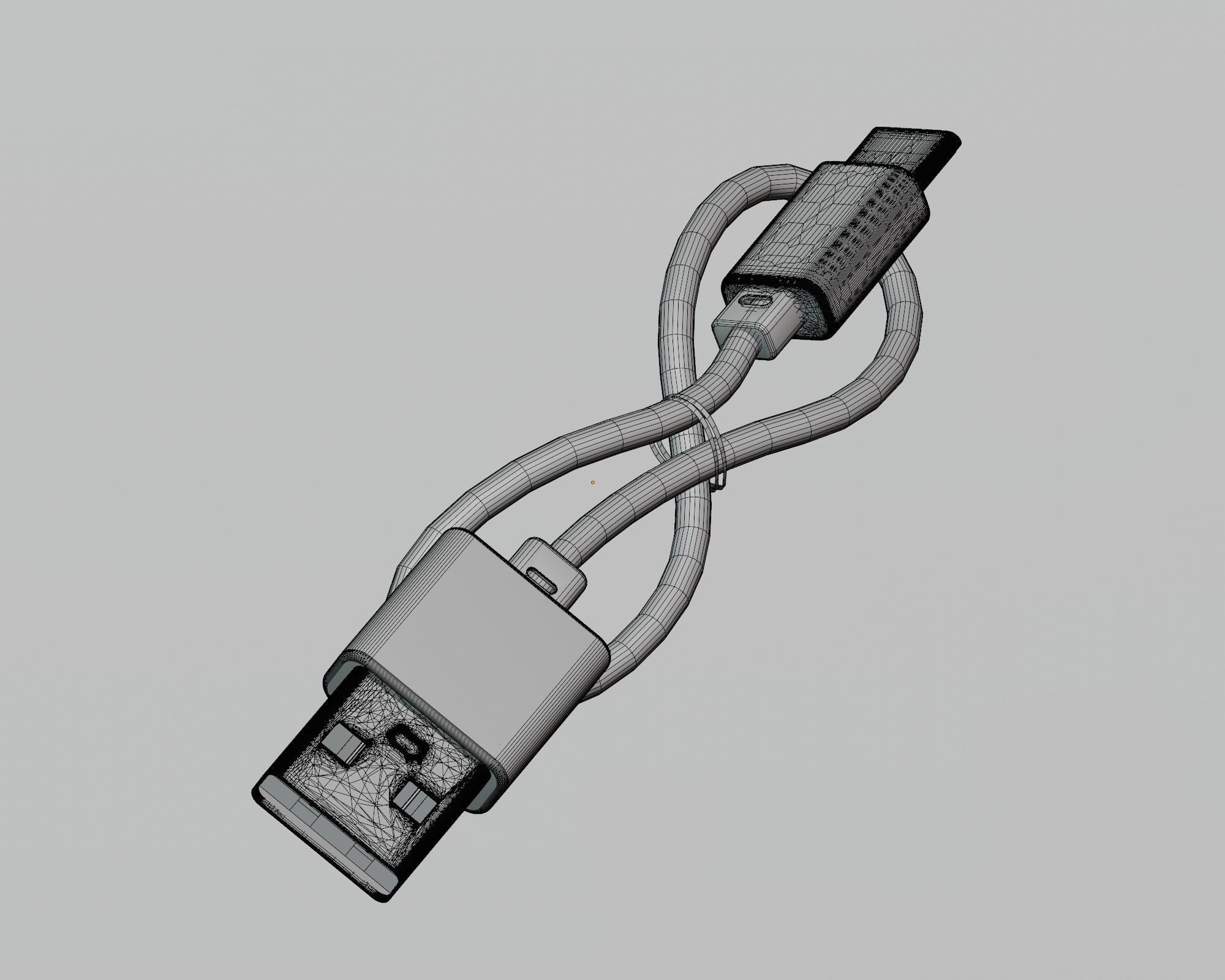 3D model USB cable VR / AR / low-poly | CGTrader