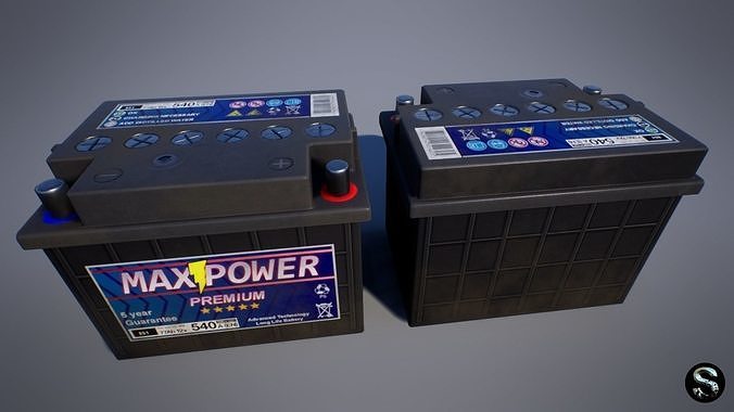 3D model Car Battery VR / AR / low-poly | CGTrader