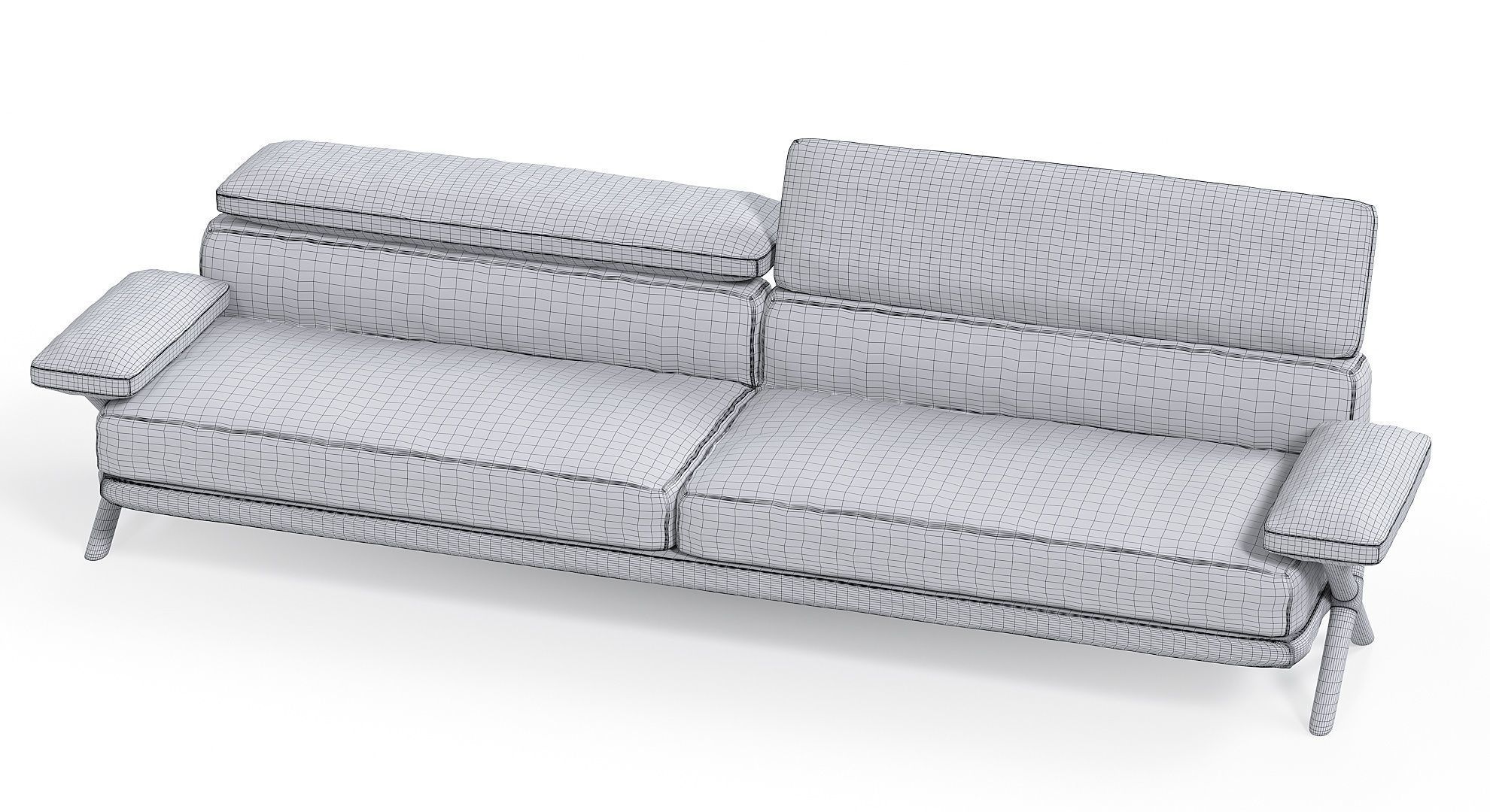 Industrial style Sofa 3D model | CGTrader