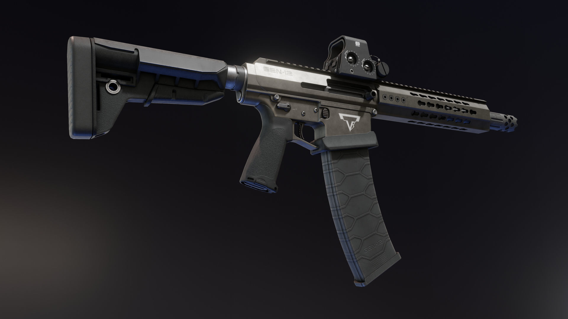 3D model Dracarys Gen-12 Shotgun VR / AR / low-poly | CGTrader