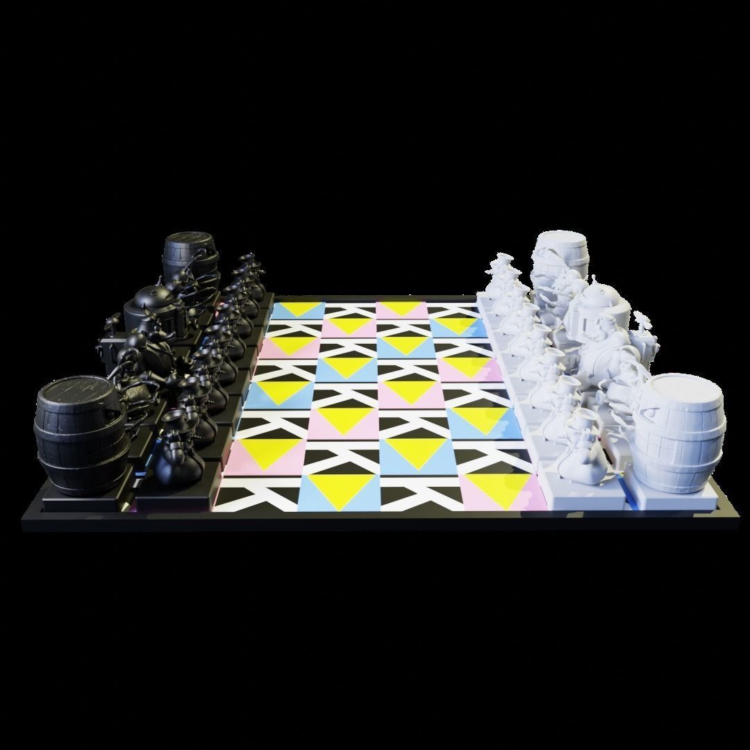 Chess Pack Donkey Kong Country BUDDIES 3D model 3D printable | CGTrader