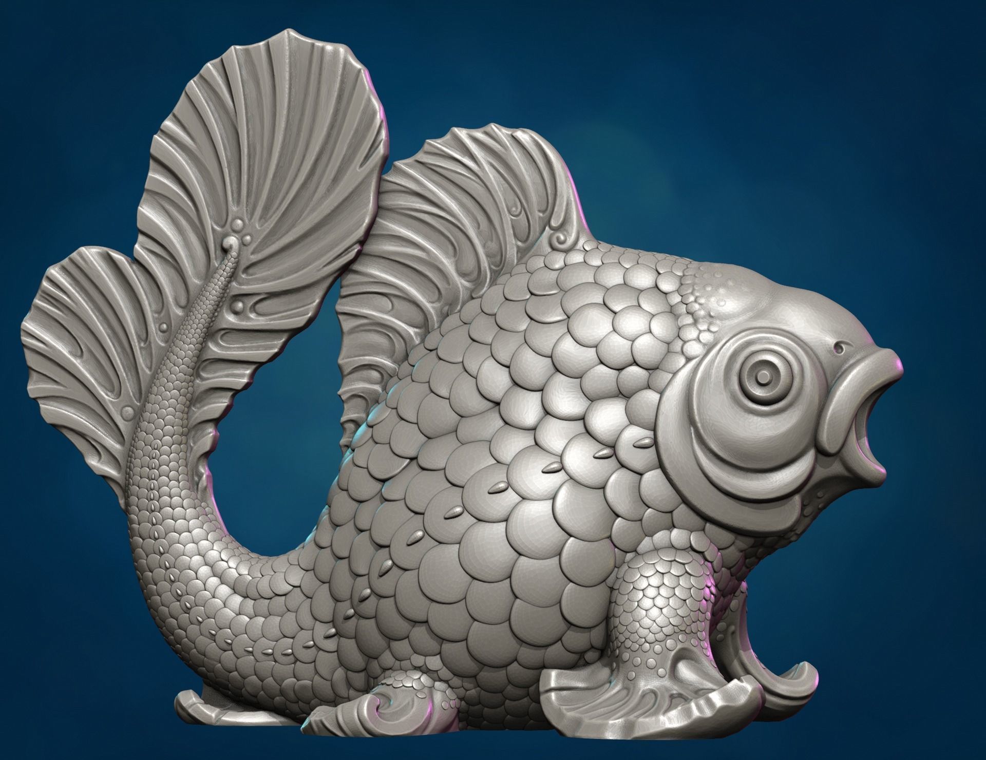 Walking Fish 3D model 3D printable | CGTrader