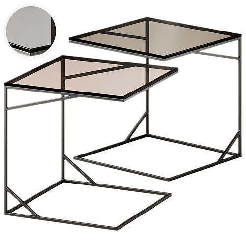 Roche Bobois TRIBECA Square Coffee Table 3D model | CGTrader
