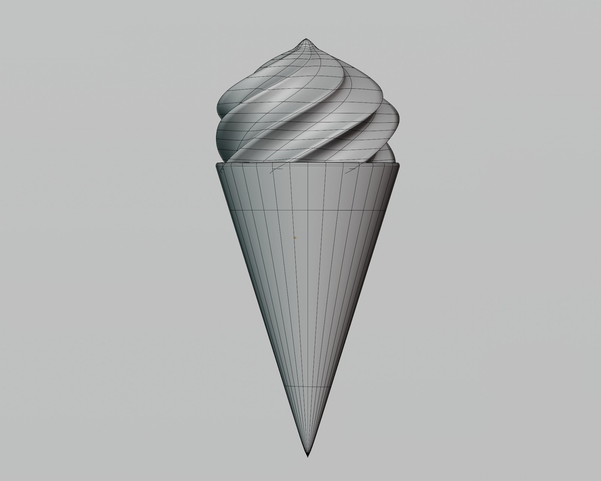 3D model Ice Cream Cone 3d model VR / AR / low-poly | CGTrader