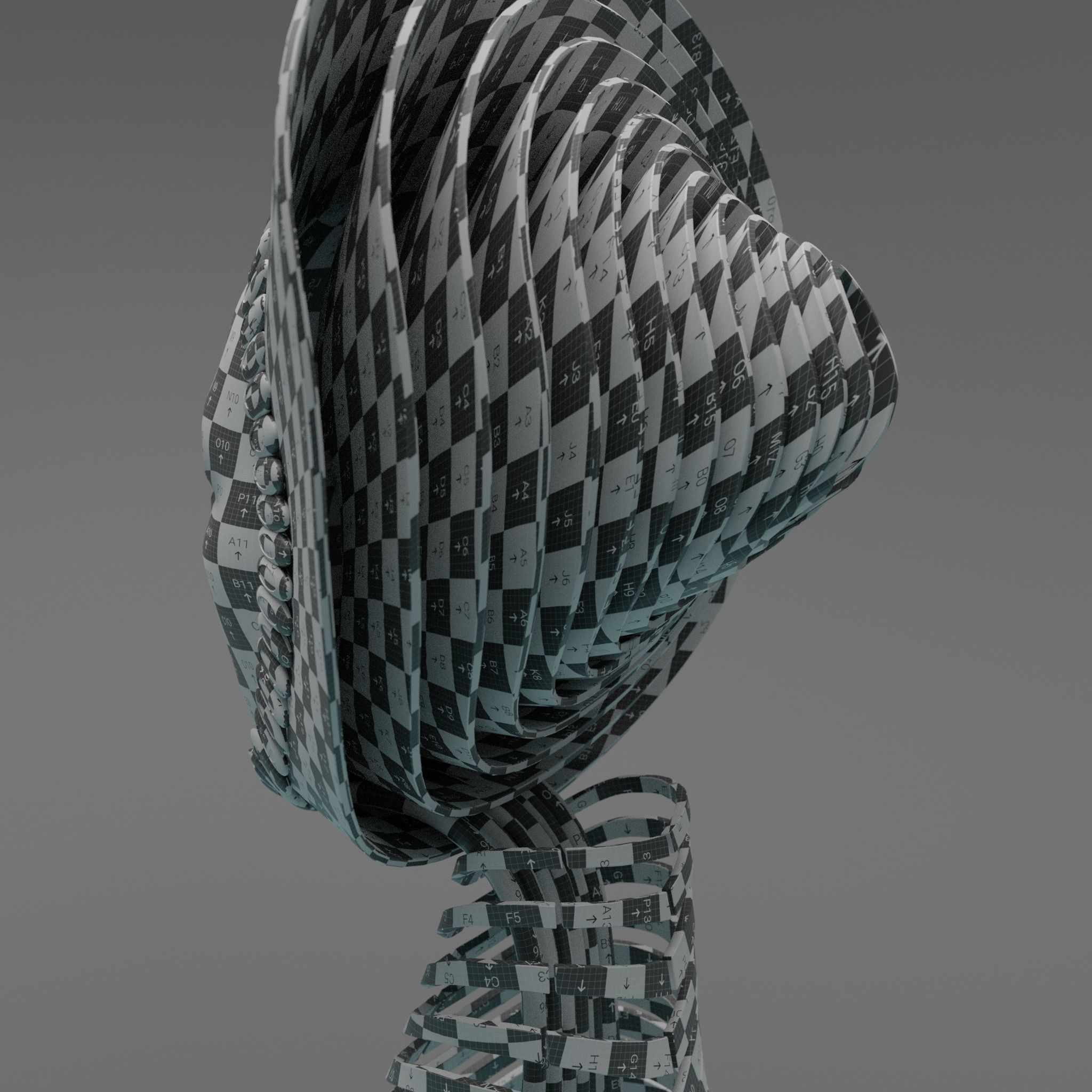 Solarpunk Cyborg Headdress 3D model | CGTrader