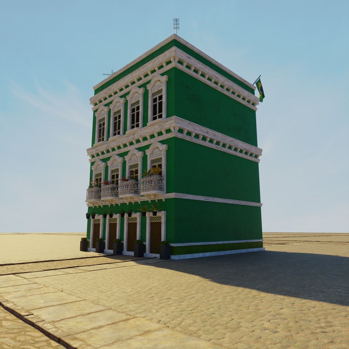 3D model SOUTH AMERICAN BUILDING 004 VR / AR / low-poly | CGTrader