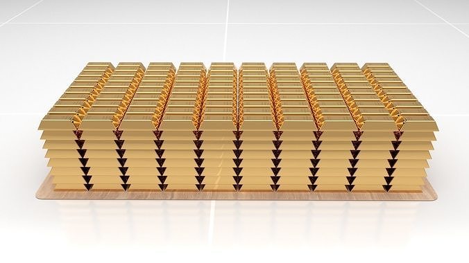 Gold bars 3D model | CGTrader