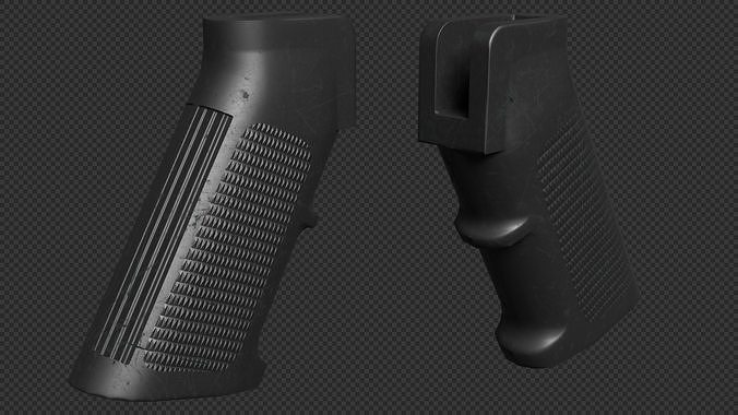 3D model AR-15 A2 Pistol-Grip VR / AR / low-poly | CGTrader