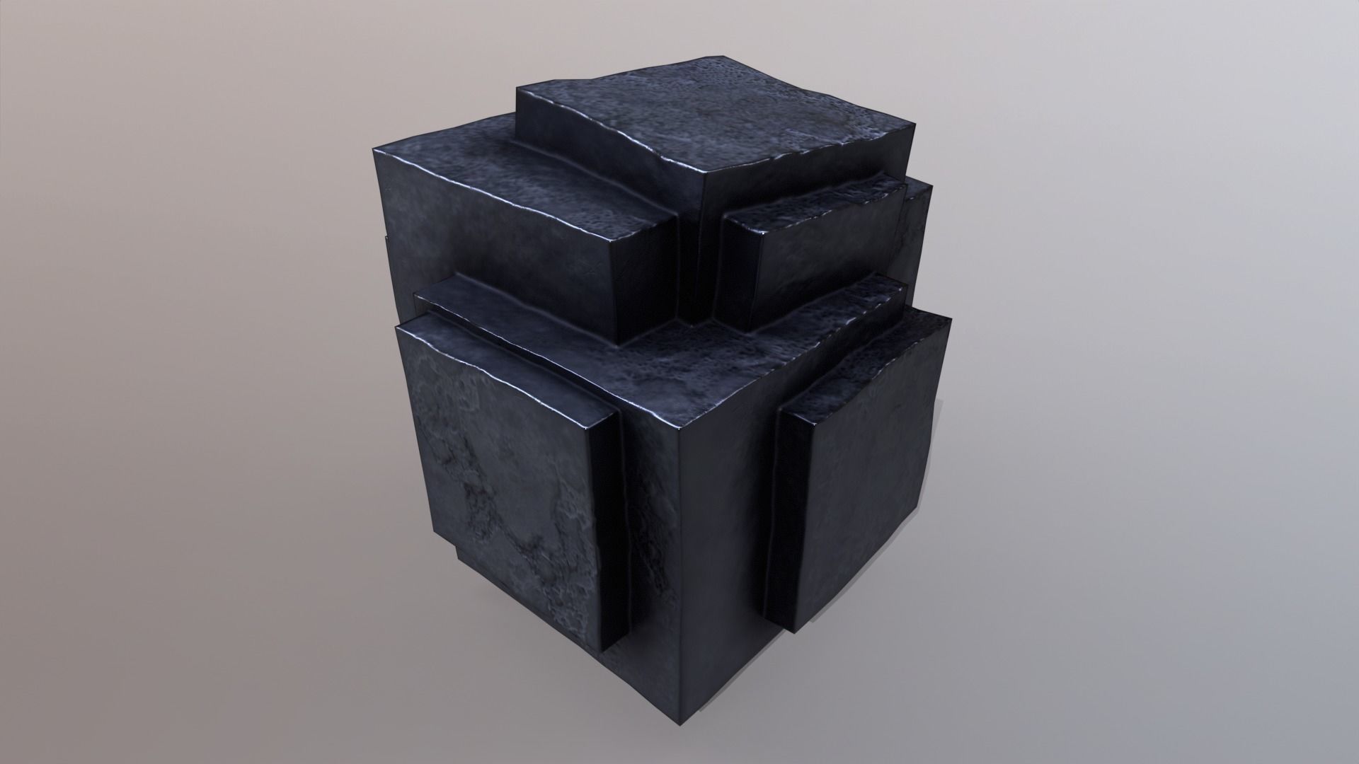 3D model Lead ore and refined lead resource deposit VR / AR / low-poly ...