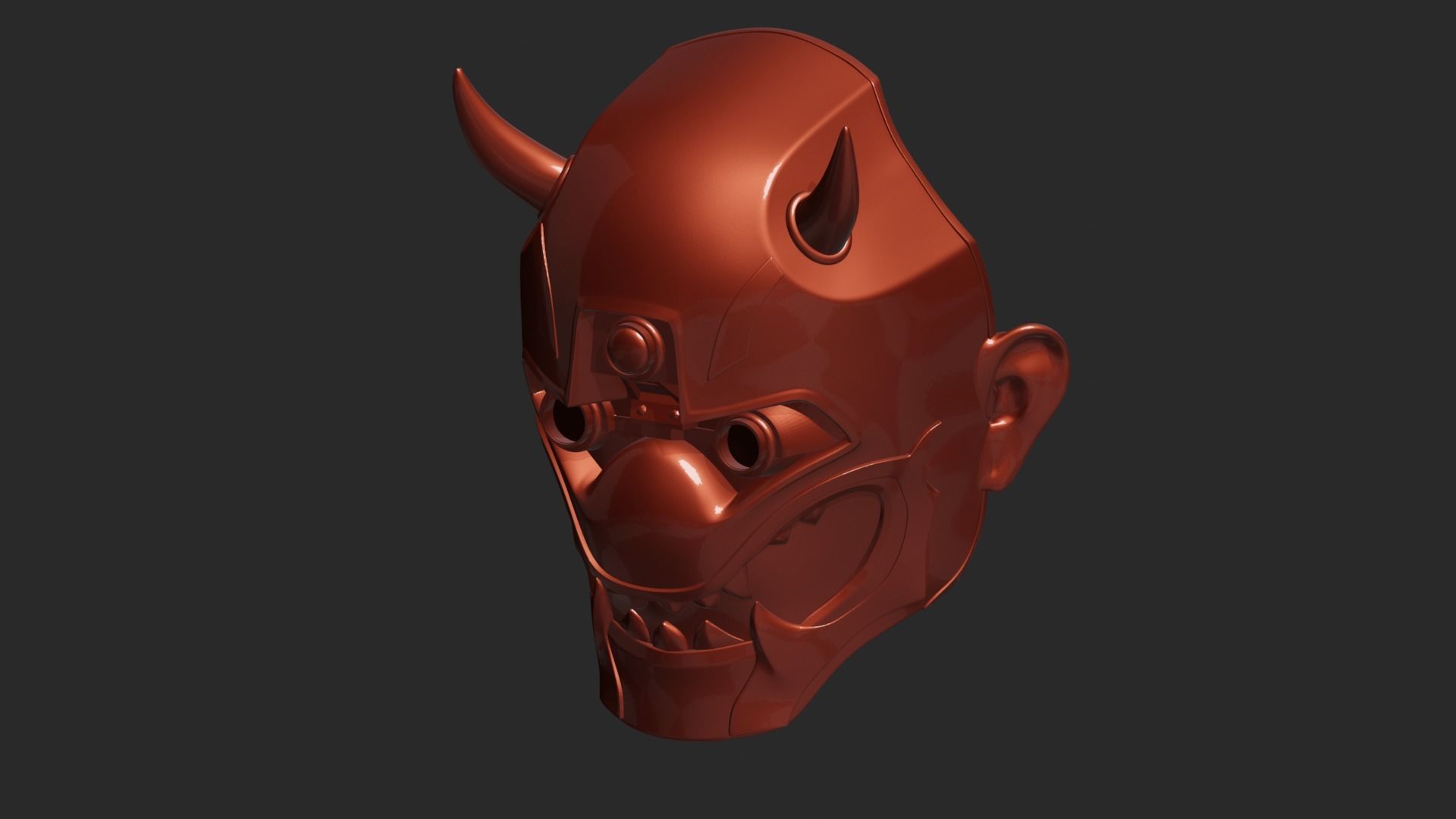 Strange Demon Mask 3D model 3D printable | CGTrader