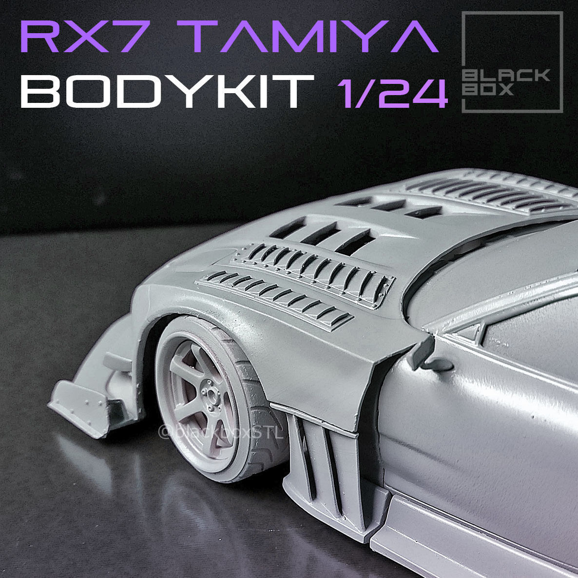 TIME ATTACK RX7 Bodykit FOR Tamiya 1-24th Modelkit 3D model 3D ...