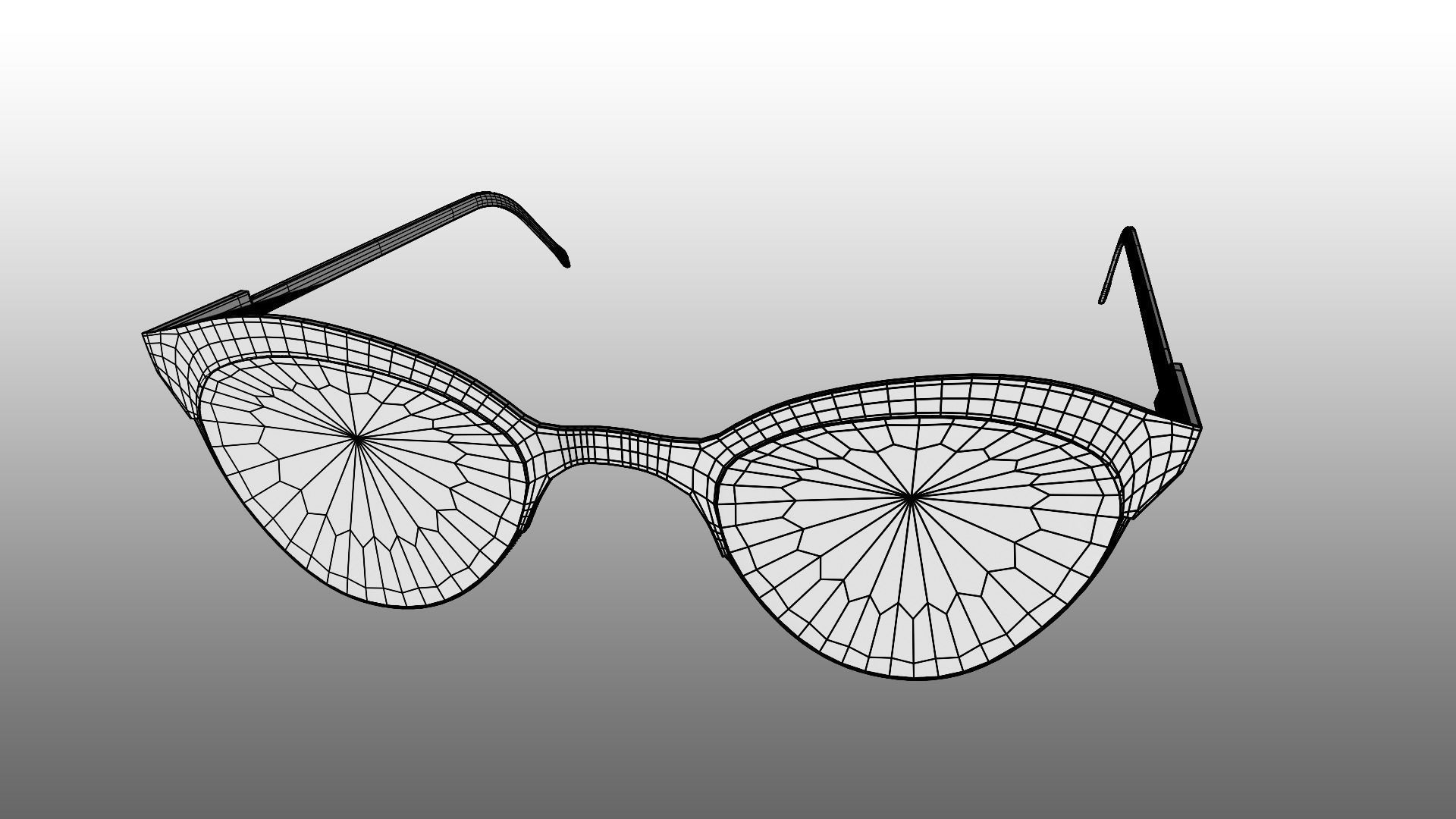 Cat Eye Glasses 3d Model Cgtrader