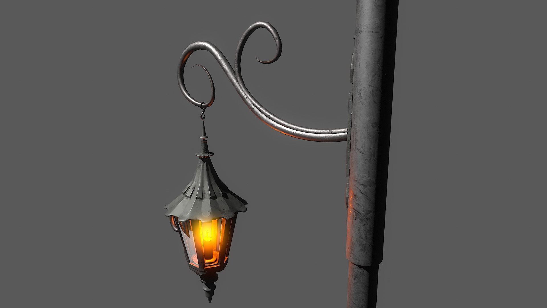 3D model Lamp Post VR / AR / low-poly | CGTrader
