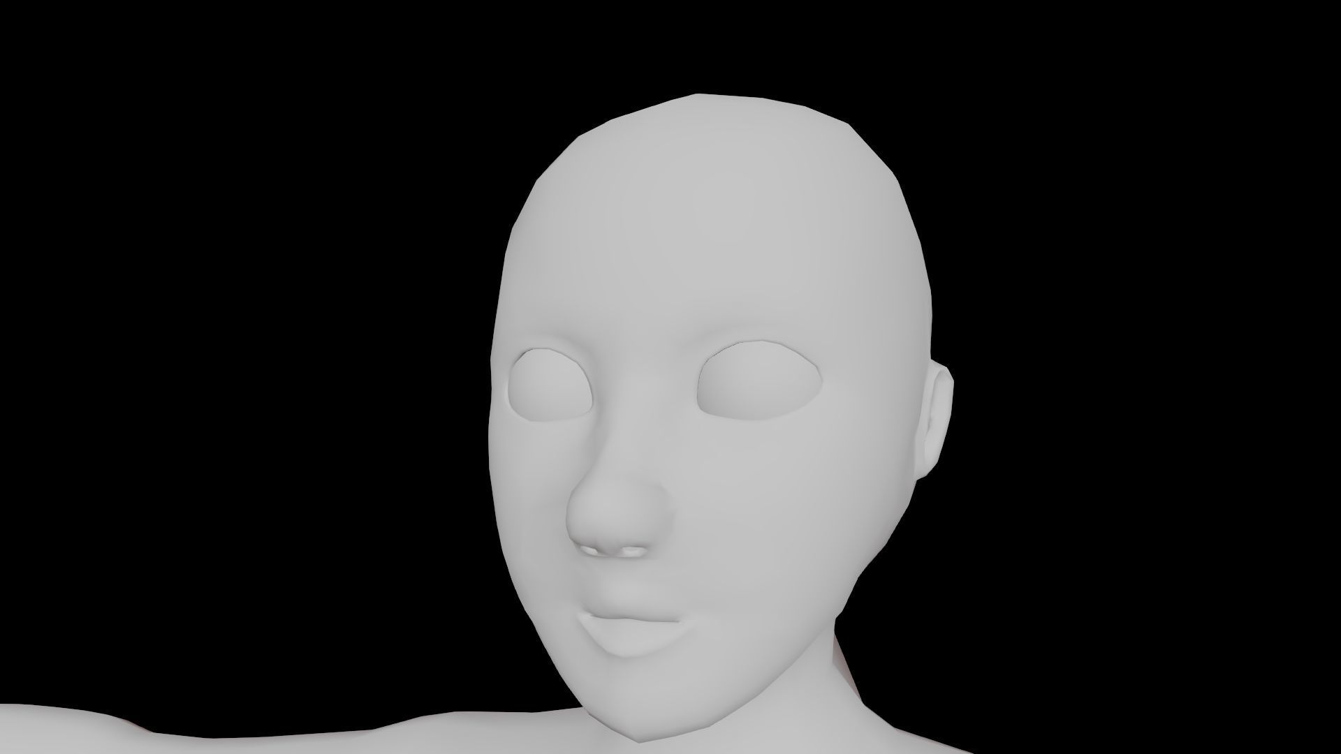 Toon Female Base 3D model | CGTrader