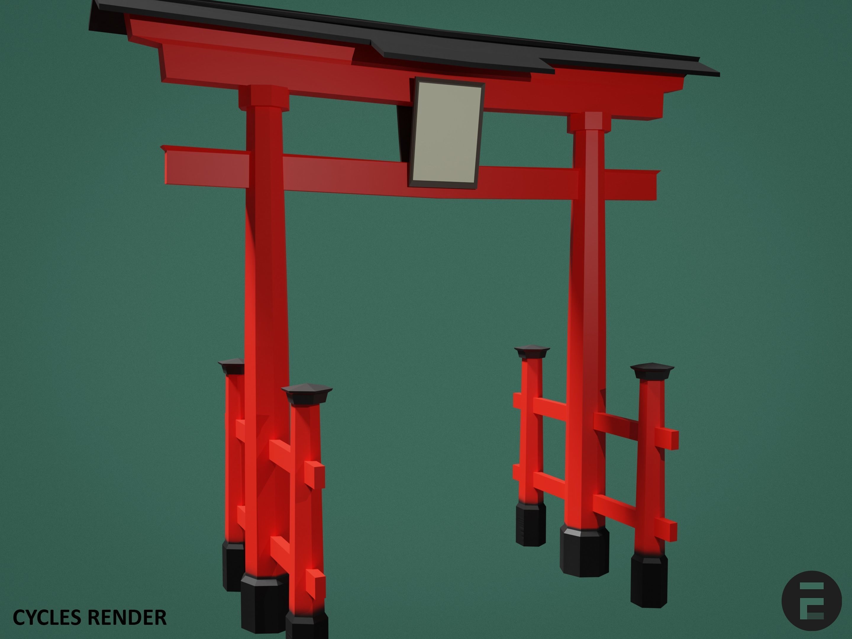 3D model Torii gate VR / AR / low-poly | CGTrader