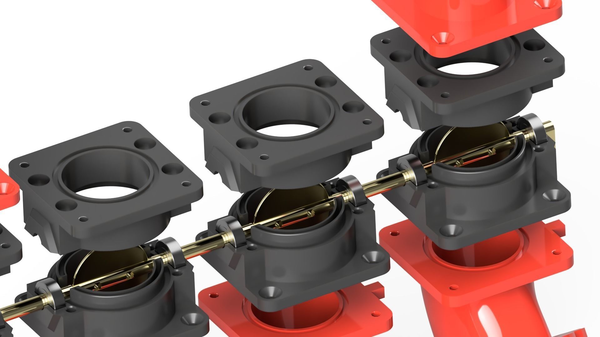 Individual Throttle Body for GM LS3 engines 3D model 3D printable ...