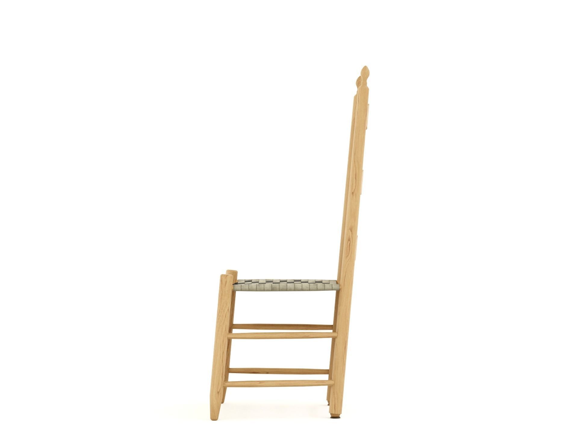 Shaker Chair 3D model | CGTrader