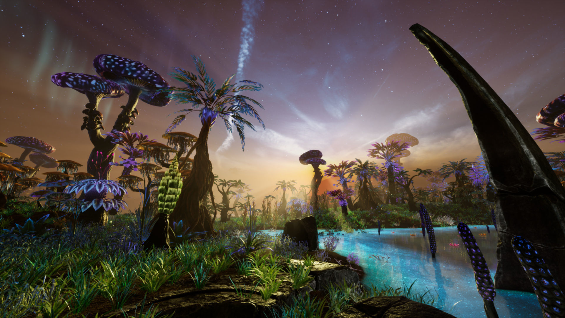 3D model Tropical Alien Jungle - Fantasy Forest Environment - Unreal VR ...