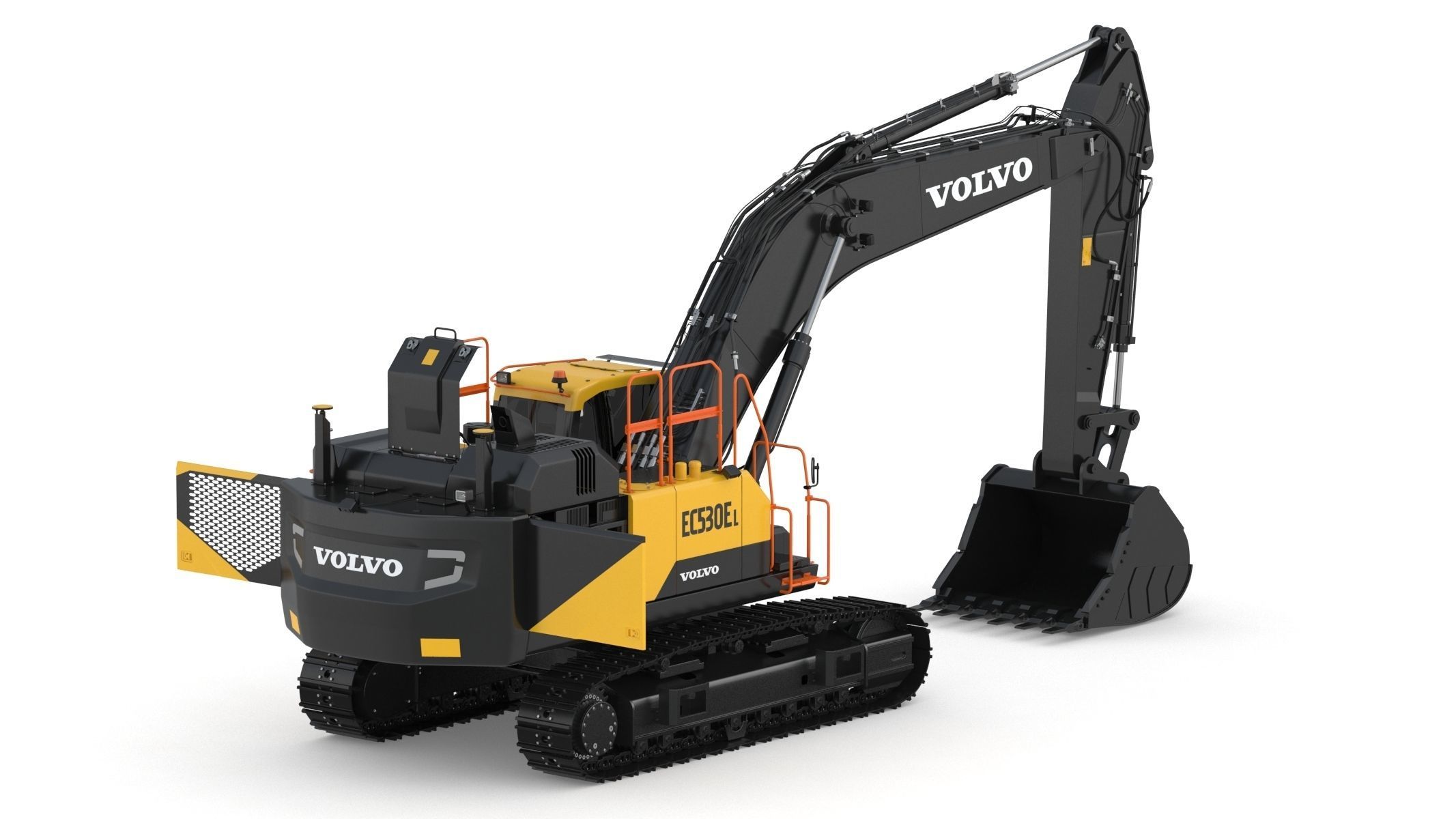Volvo EC530EL Excavator 3D model | CGTrader