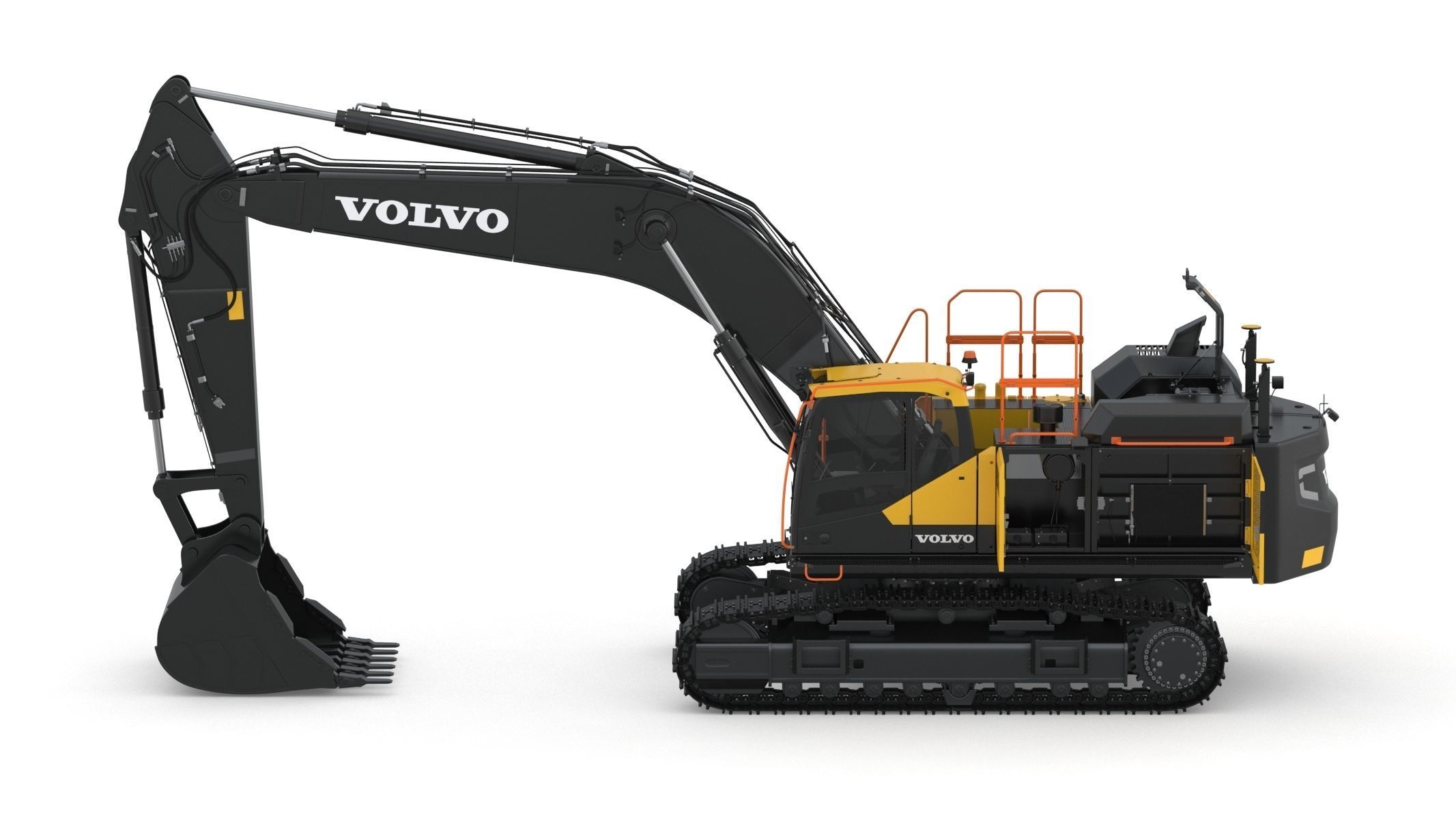 Volvo EC530EL Excavator 3D model | CGTrader