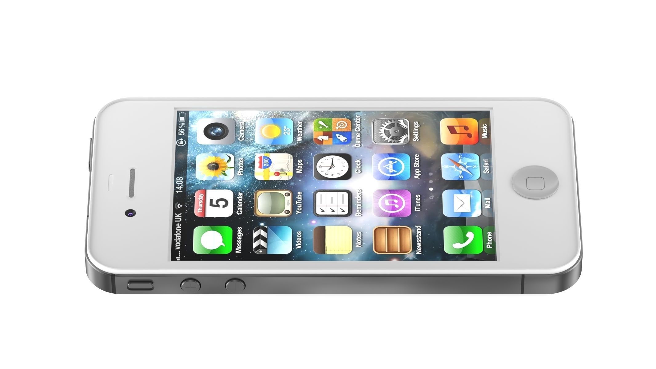 Apple iPhone 4S White 3D model | CGTrader