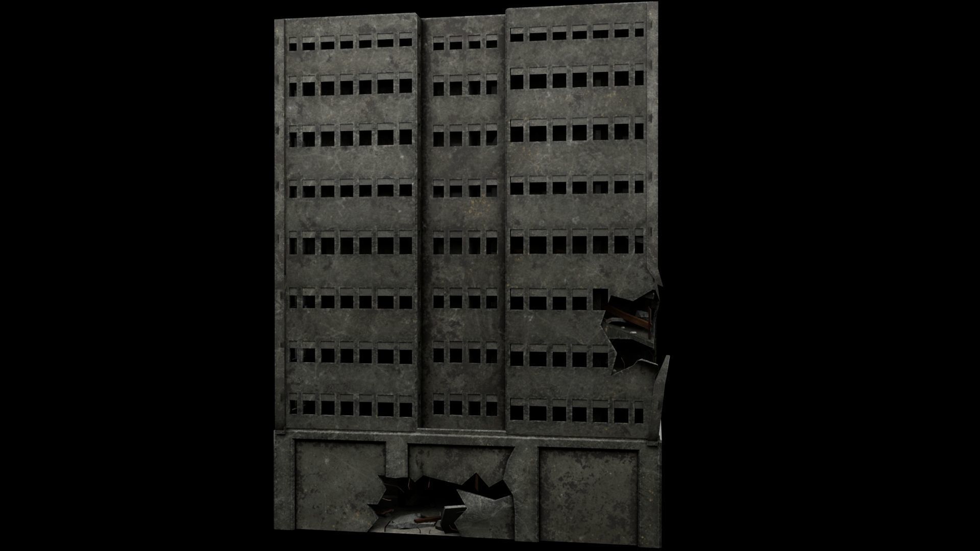 3D model Abadoned Building VR / AR / low-poly | CGTrader