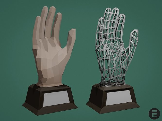 3D model Hand Trophy VR / AR / low-poly | CGTrader