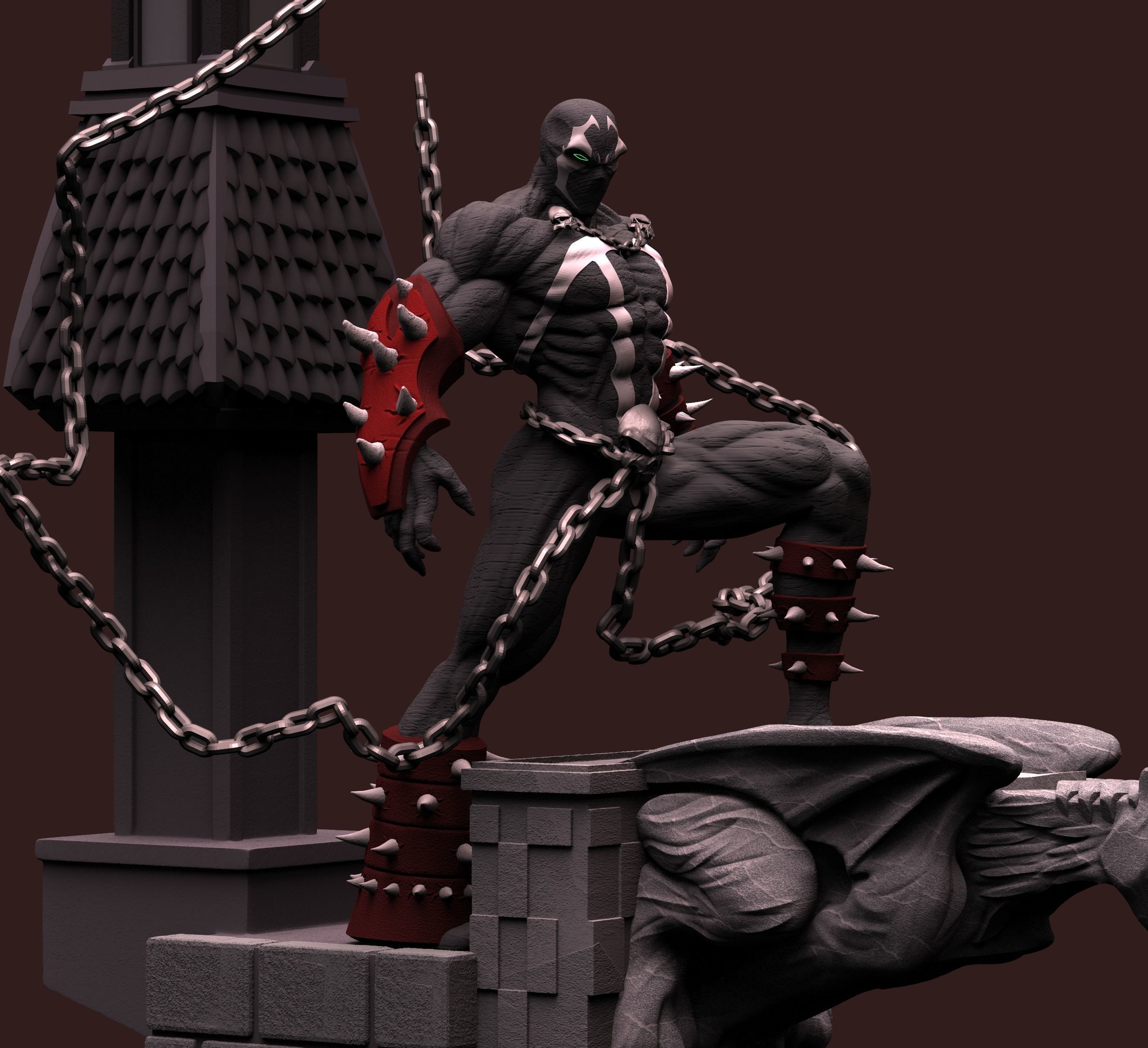 Spawn Gargoyle STL for 3d printing collectibles 3D model 3D printable ...