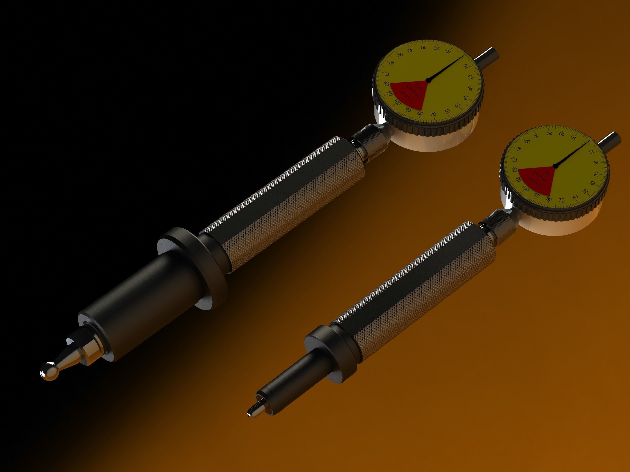 Hole Depth Gauge 3D model rigged | CGTrader