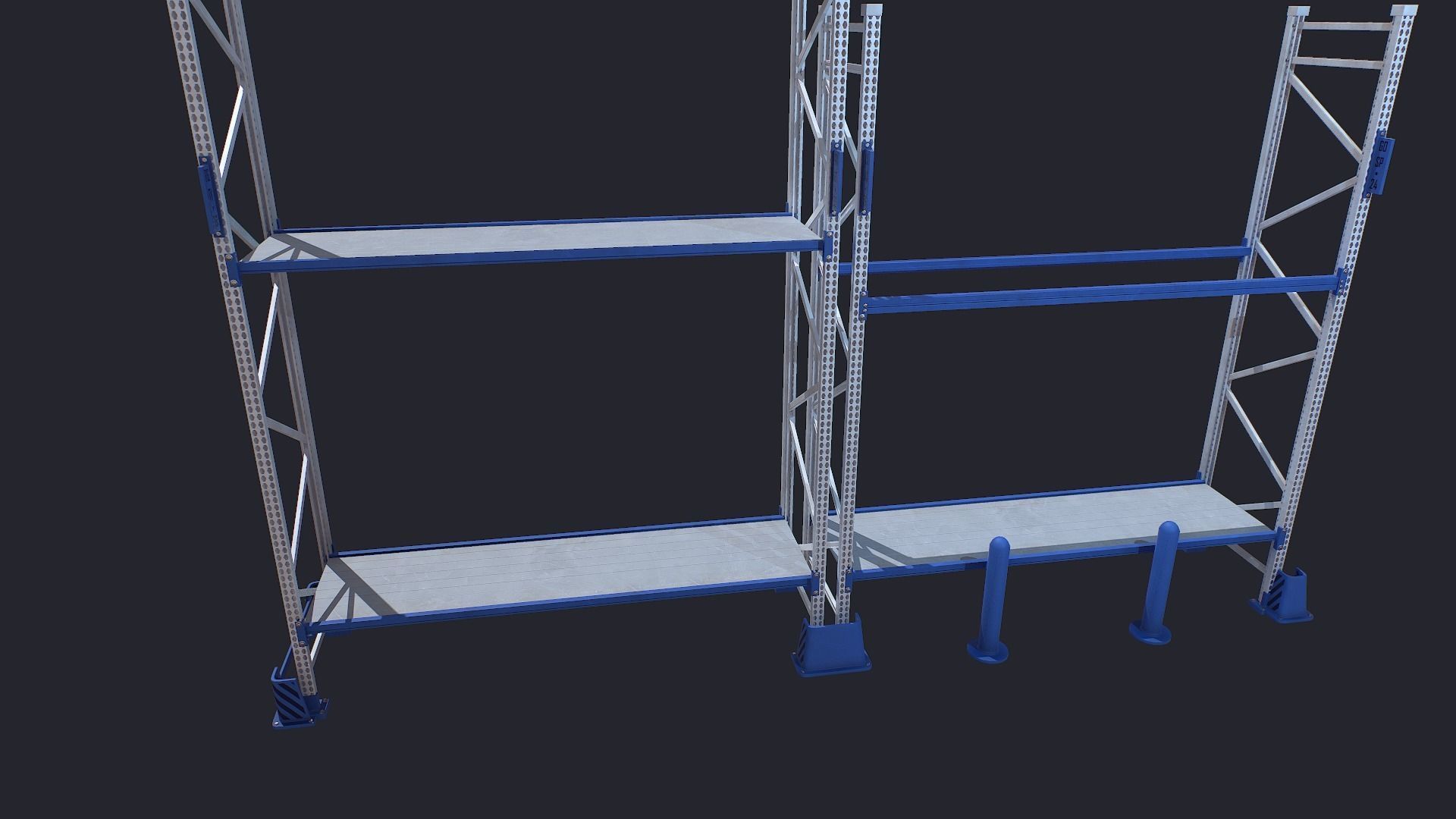 3D model Warehouse Racks Shelves VR / AR / low-poly | CGTrader