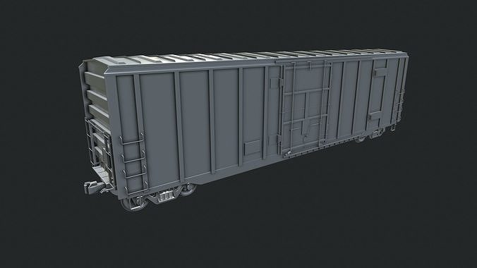 Box Car 3D model | CGTrader