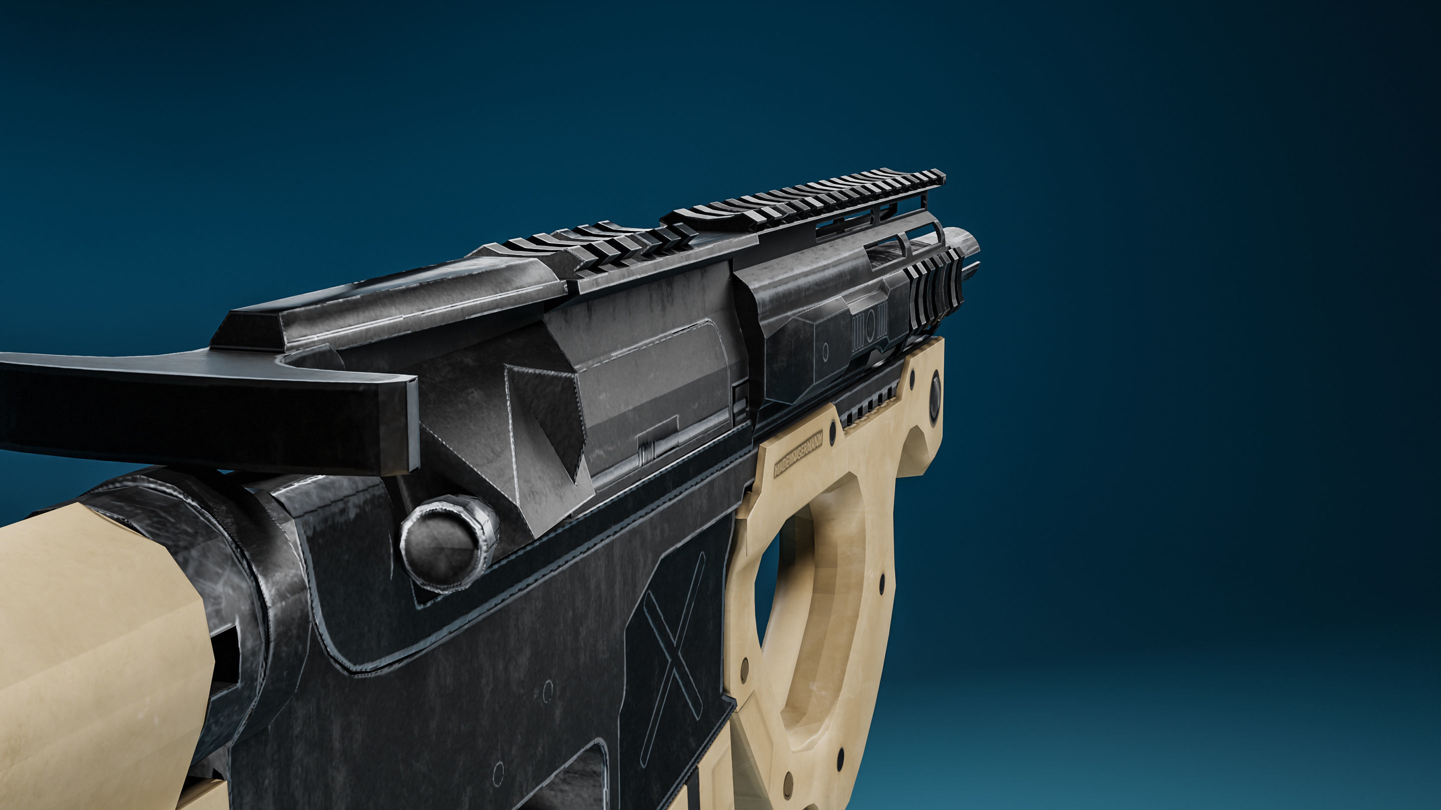 3D model CQR Gen 1 - Game-Ready Weapon VR / AR / low-poly | CGTrader