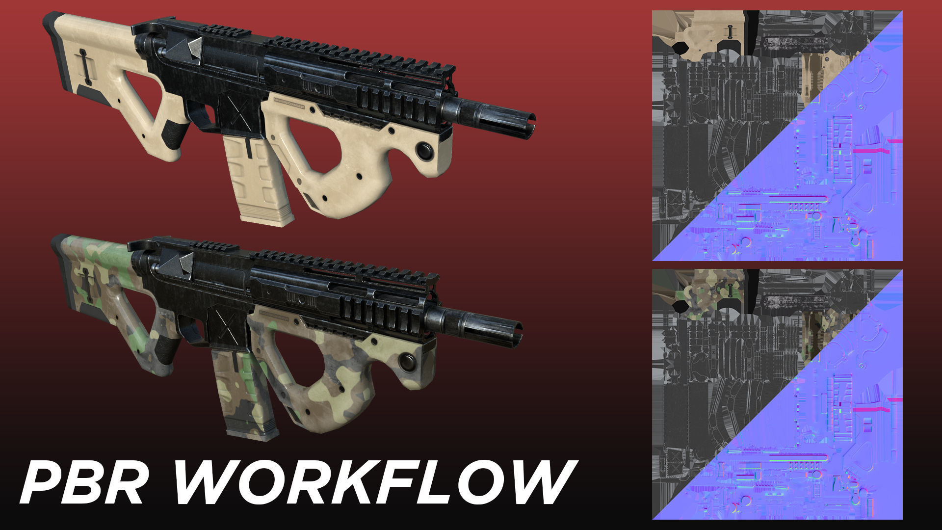 3D model CQR Gen 1 - Game-Ready Weapon VR / AR / low-poly | CGTrader