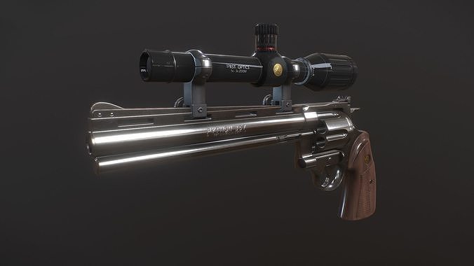 3D model Colt Python 375 VR / AR / low-poly | CGTrader