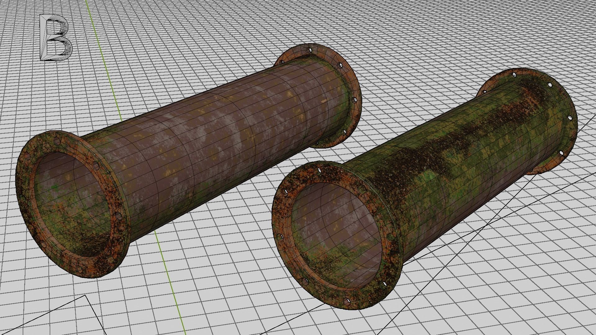 3D model Sewer Pipe with Texture Variants VR / AR / low-poly | CGTrader