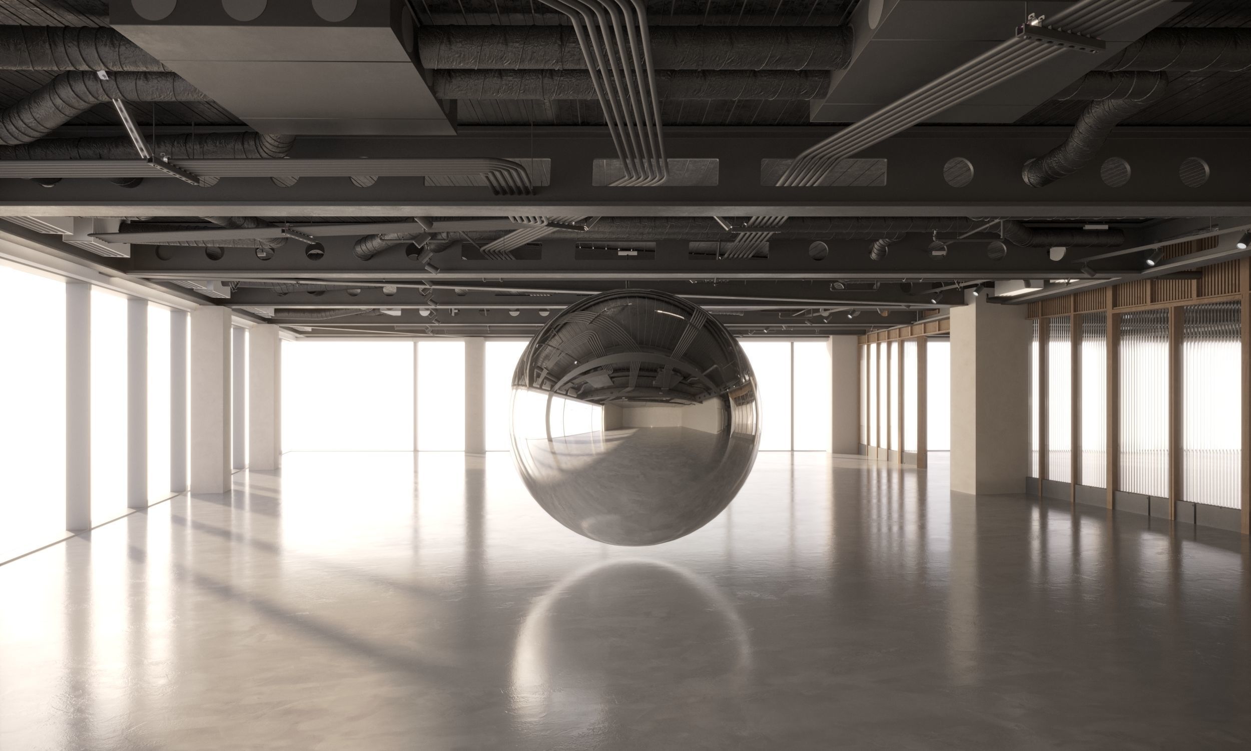 Industrial Office space 3ds Max Corona 9 3D model | CGTrader