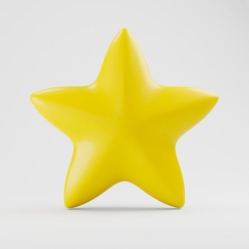 3D model Star simple cartoon symbol VR / AR / low-poly | CGTrader