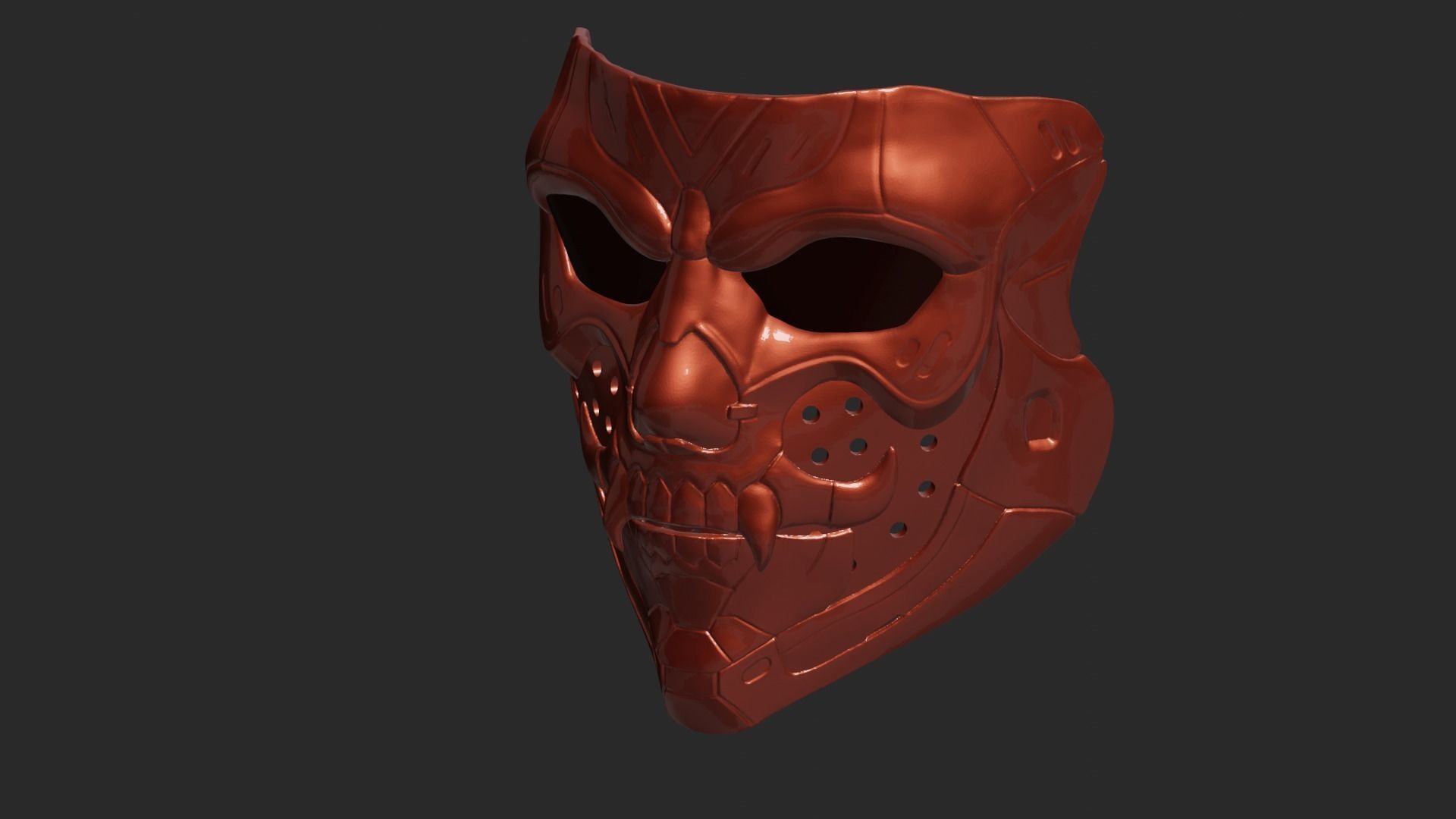 Demon Mask 3D model 3D printable | CGTrader