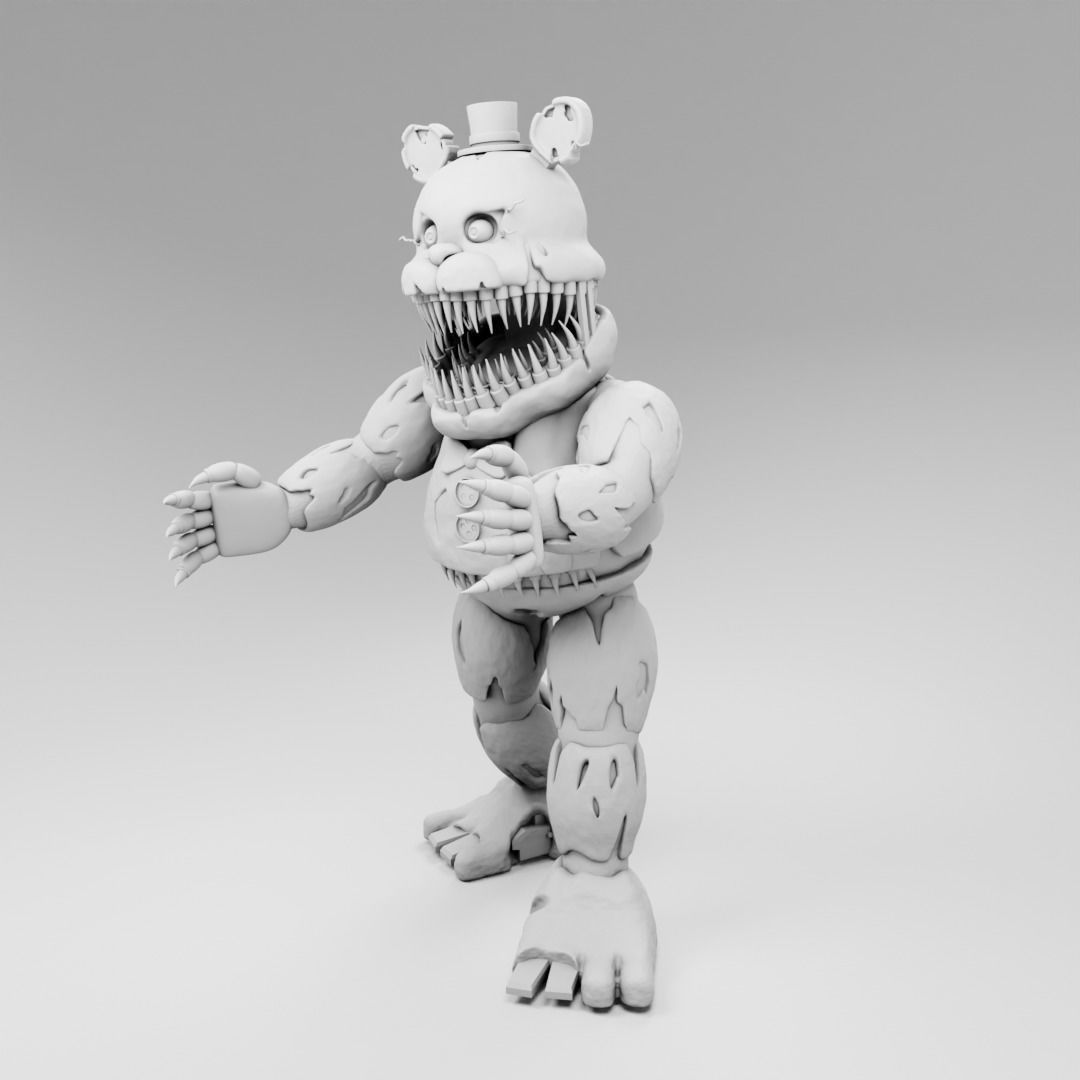 Nightmare Fredbear 3D model 3D printable | CGTrader