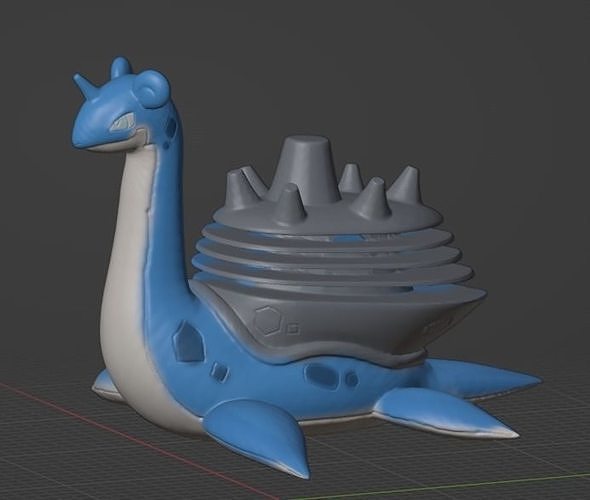 Lapras Gigantamax 3D model 3D printable | CGTrader
