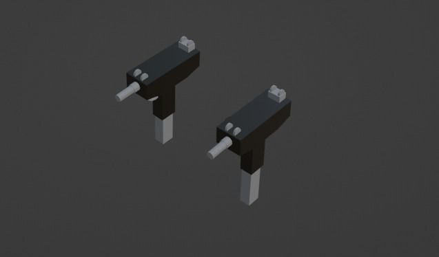 Small weapon pack free VR / AR / low-poly 3D model | CGTrader