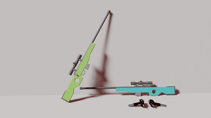 Small weapon pack free VR / AR / low-poly 3D model | CGTrader