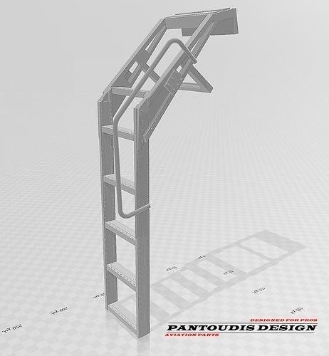 F-16C Fighting Falcon - Crew Boarding Ladder 3D model 3D printable ...